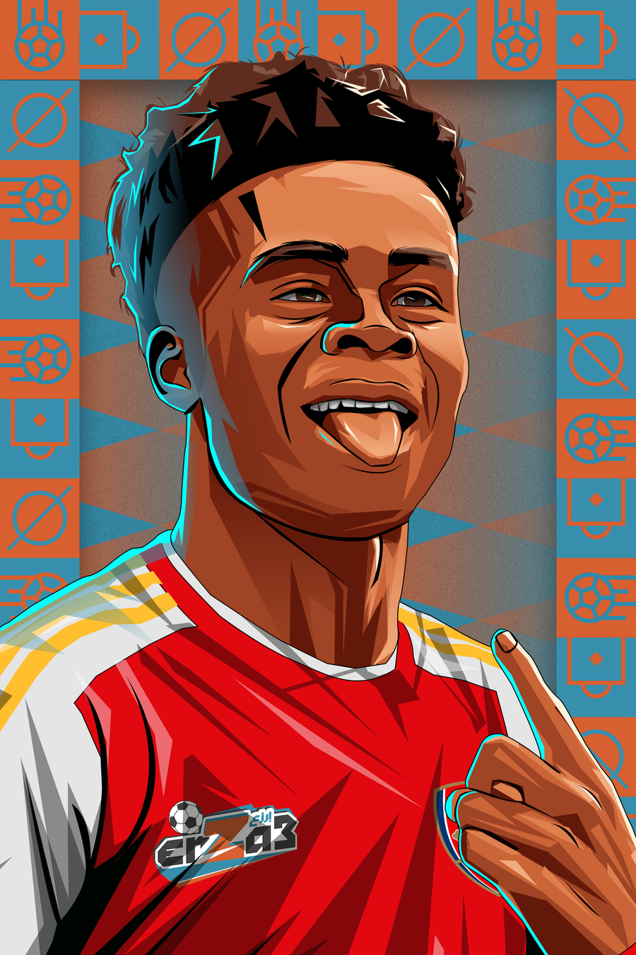 Bukayo Saka Portrait – Arcade Store